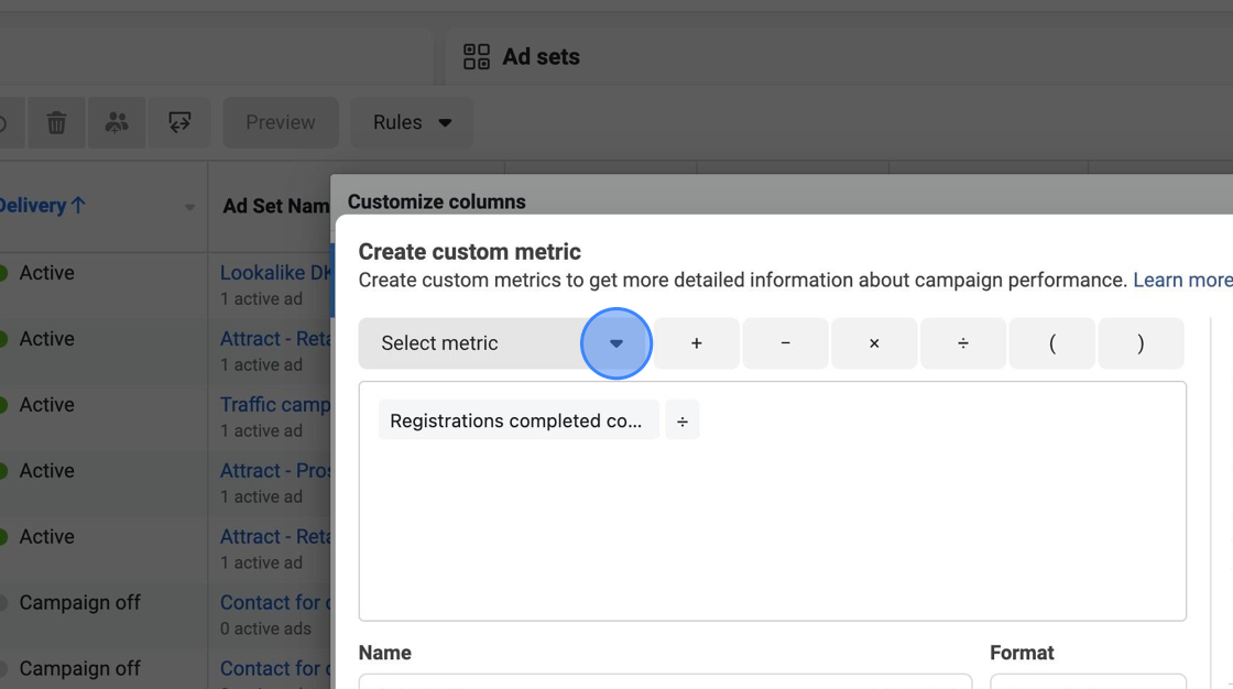 How to set up Meta integration and create custom columns